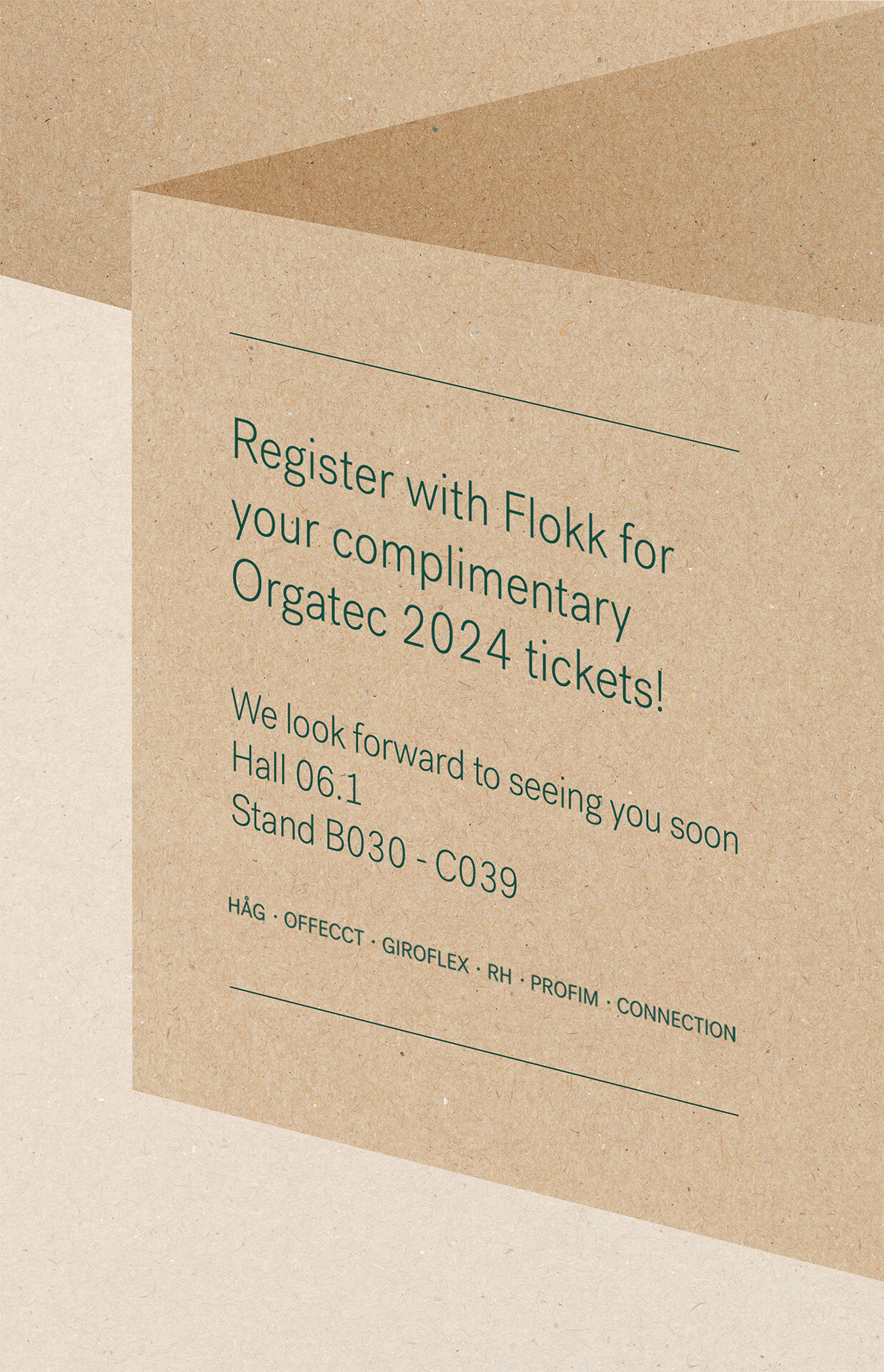 Register for complimentary Orgatec 2024 tickets - Flokk